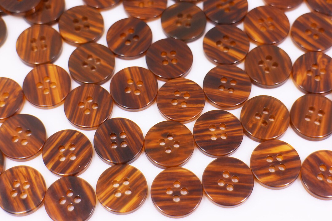 Brown Wood Look Button, for Sewing Suit Jacket Coat, Vintage Retro ...