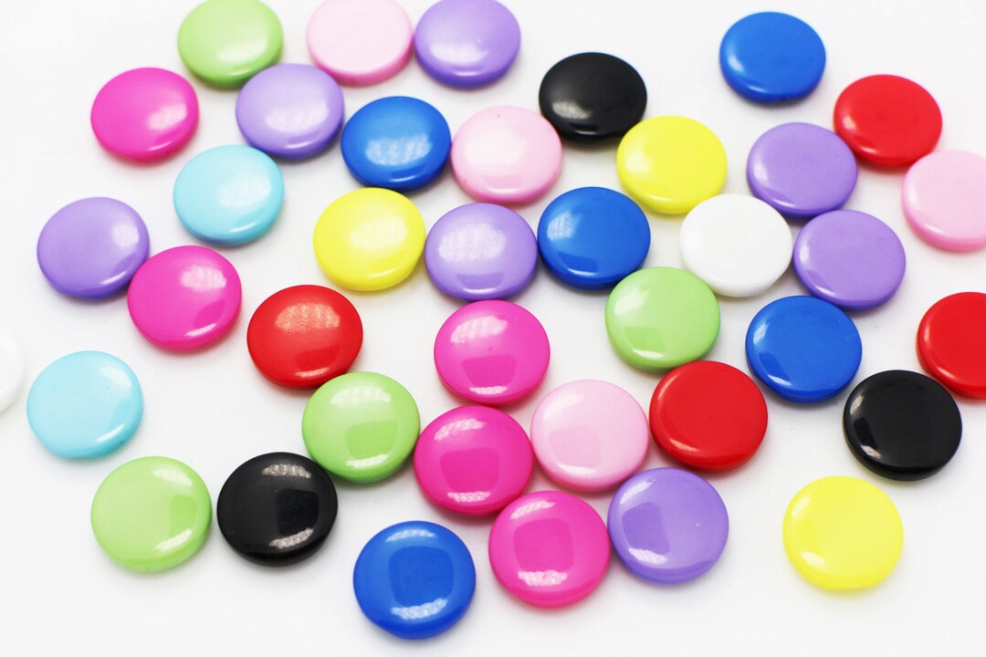 Chocolate Bean Shank Buttons, Assorted Colors, Tunnel Shank, Mixed ...