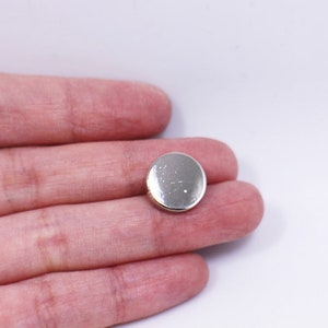 Silver Metal Snap Buttons, Flat Top, Round Shape, Upholstery, Model 633 ...