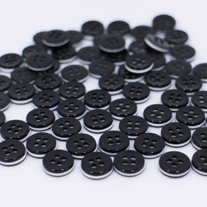 Black Button, Small Black Buttons, Layered Buttons, Blouse Button ...