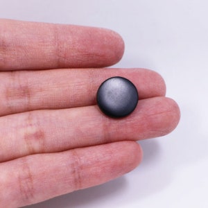 Matte Black Metal Snap Buttons, Flat Top, Round, Upholstery, Model 633 ...