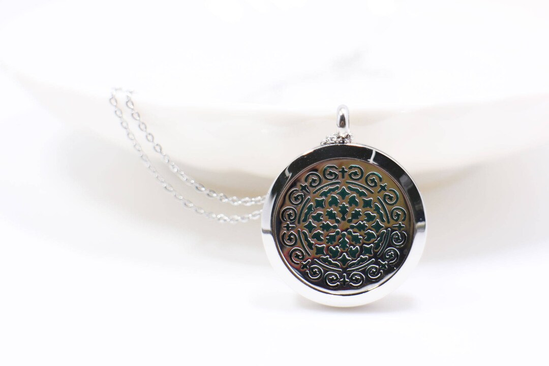 Bohemian Essential Oils Necklace, BOHO Floral Filigree, for ...