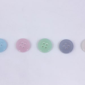 Pastel Blue Button, Light Blue Color, Bowl Shape, Four Holes, Candy ...