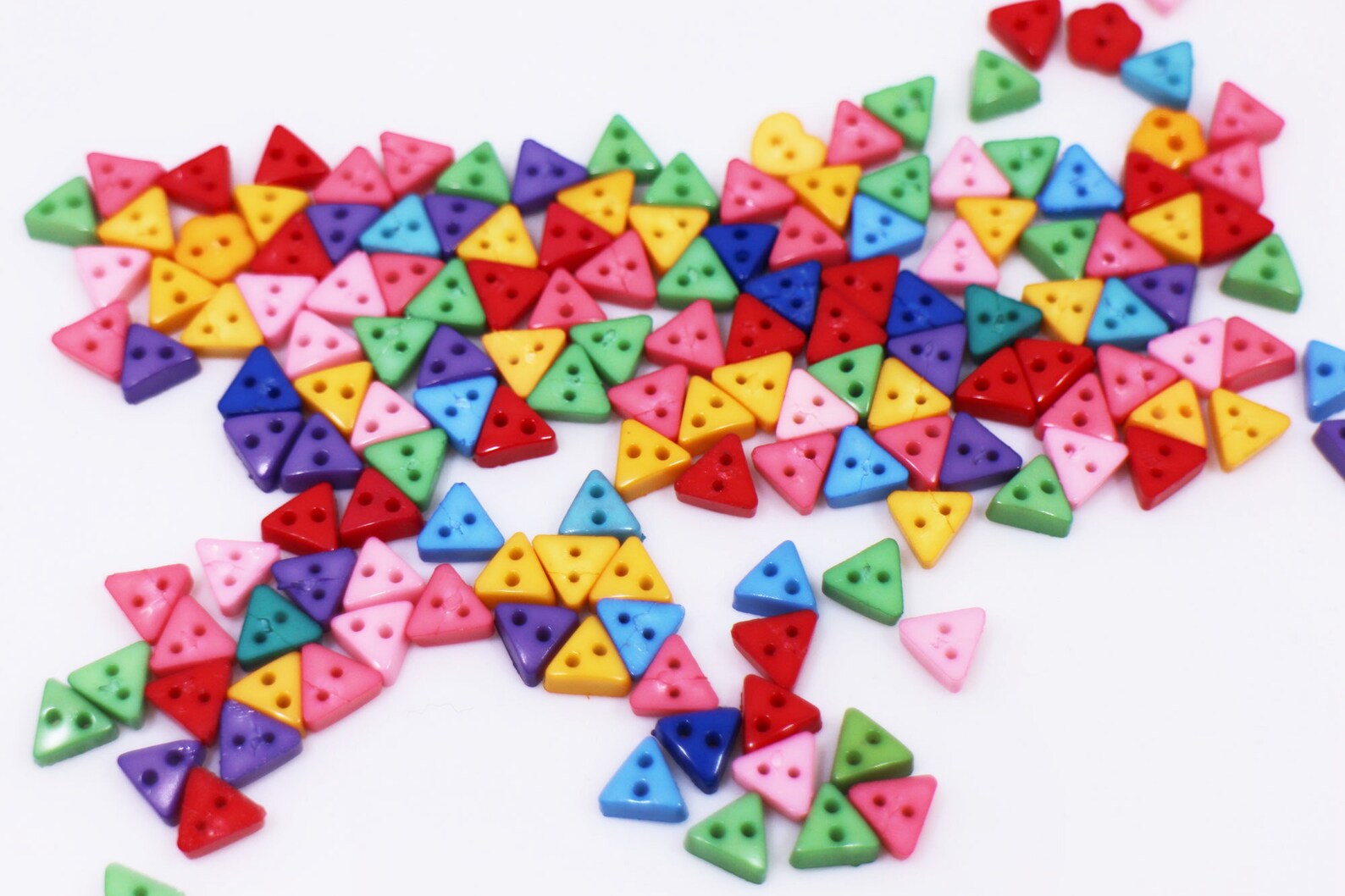 Tiny Triangle Button Mixed Color Triangle-shape Button Two - Etsy Singapore