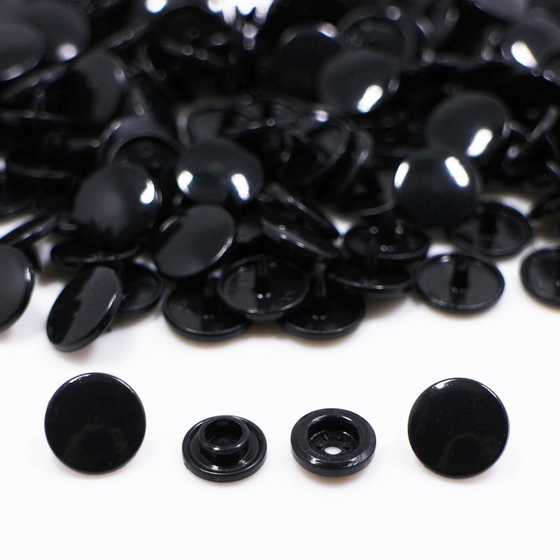 Black Snap Buttons - Etsy