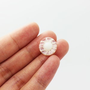 Cream White Clear Shank Buttons, Transparent Button, Retro Shank ...
