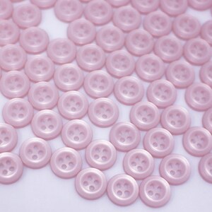 Frosted Pink Buttons, Wide Edge, Light Pink Color, for Sewing Blouse ...
