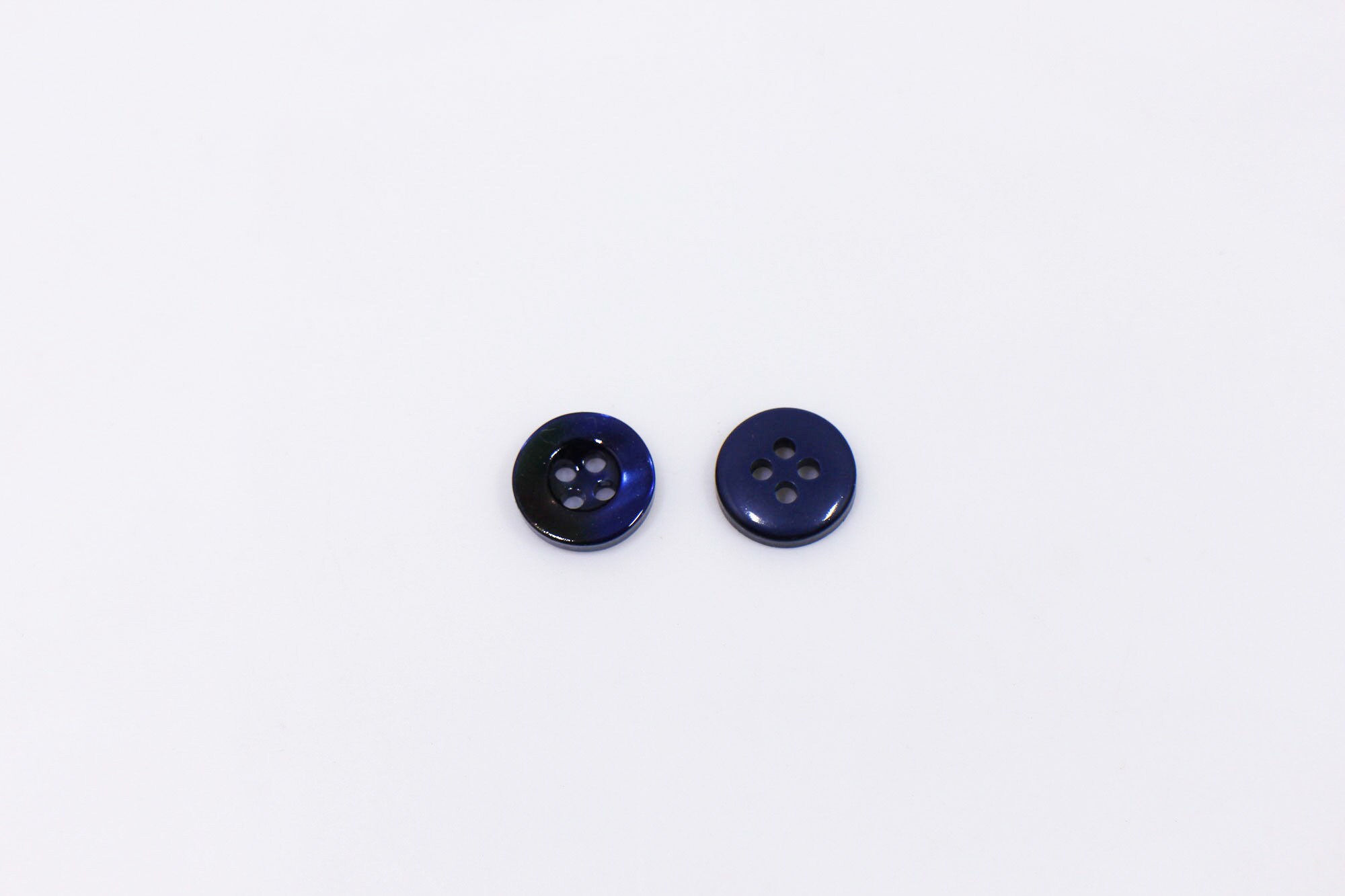 Dark Blue Buttons, Small Blue Buttons, Four Holes Buttons, Raised Edge ...