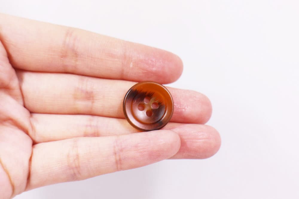 Brown Marble Pattern Buttons Four Holes Buttons Rasied Edge - Etsy