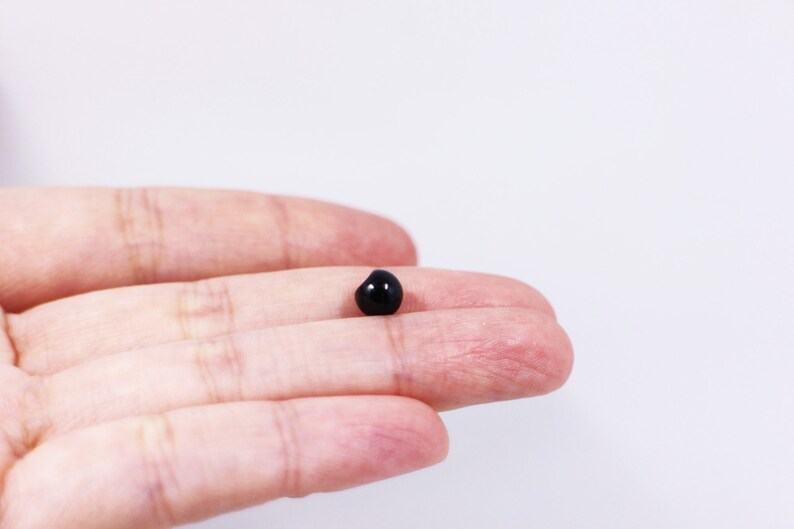 Tiny Black Ball Shaped Button Extra Small Shank Buttons Doll - Etsy
