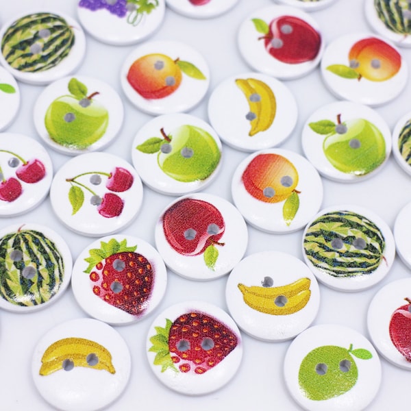 Fruit Buttons - Etsy