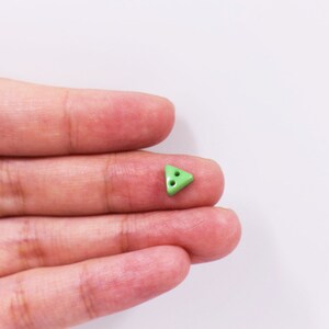 Tiny Triangle Button, Mixed Color Colorful, Triangle-shape, Two Holes ...