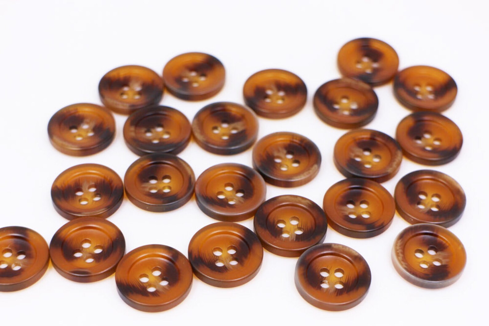 Brown Marble Pattern Buttons Four Holes Buttons Rasied Edge - Etsy
