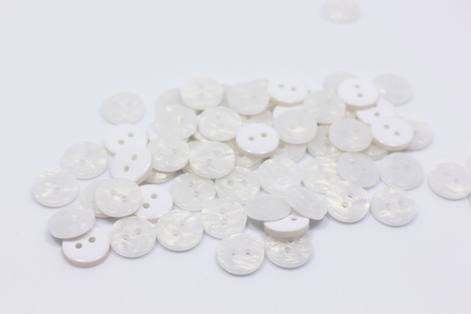 Pearl White Shiny Button Shell Looking Resin Button Shirt - Etsy