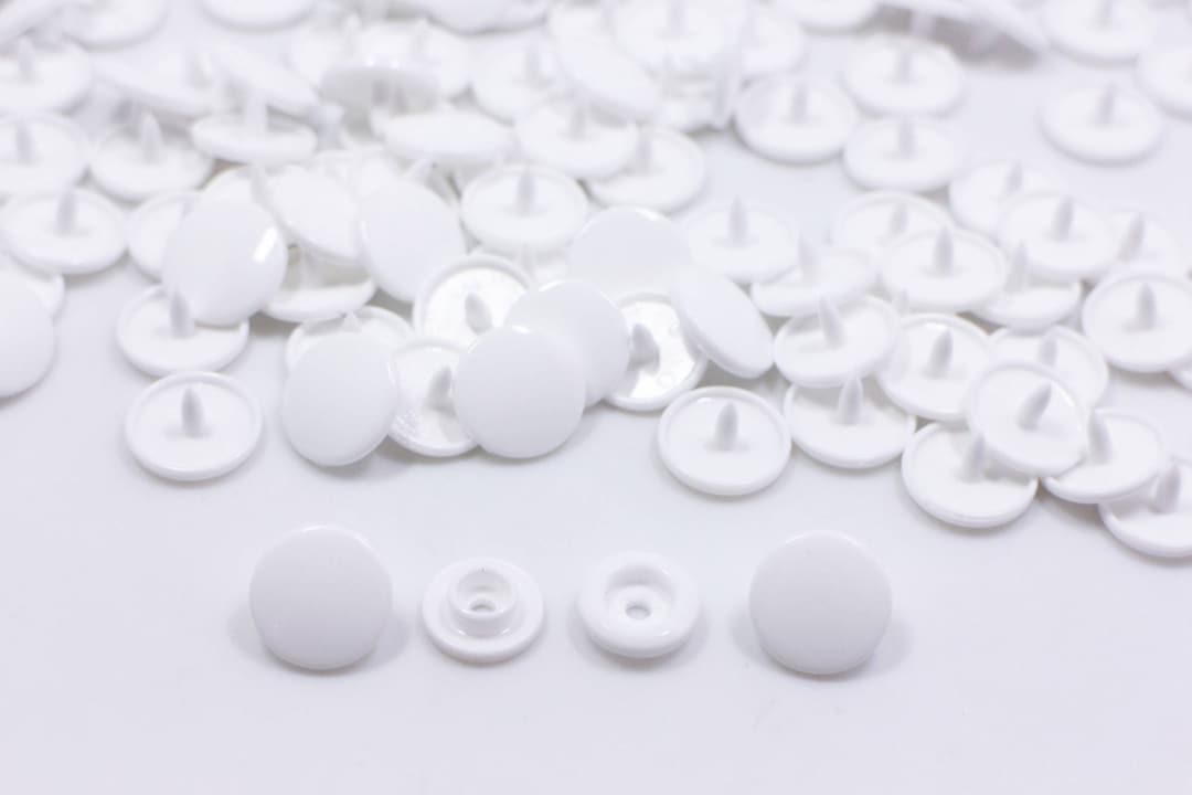 White Snap Fastener, Size T5, B3 White Snap Buttons, Upholstery Buttons ...