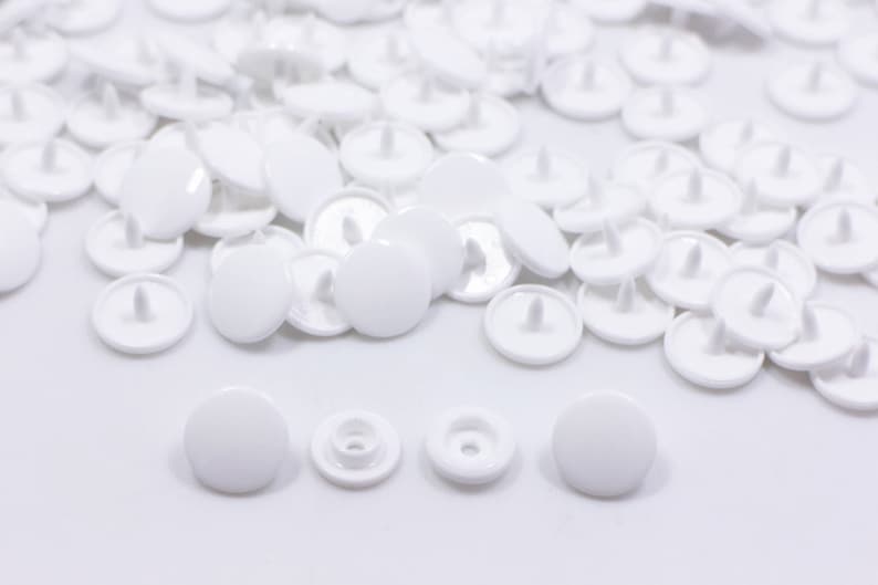 White Snap Fastener Size T5 B3 White Snap Buttons - Etsy