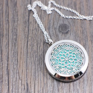 Bohemian Essential Oils Necklace, BOHO Floral Filigree, for ...