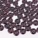 Dark Red Buttons, Small Size, Metallic Finish, Raised Edge, Made of ...
