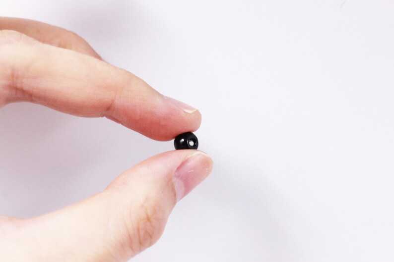 Tiny Black Ball Shaped Button Extra Small Shank Buttons Doll - Etsy