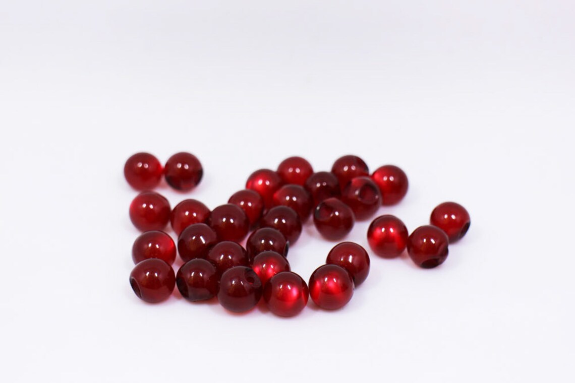 Dark Red Ball Shaped Shank Buttons Sphere Shape Burgundy Red - Etsy