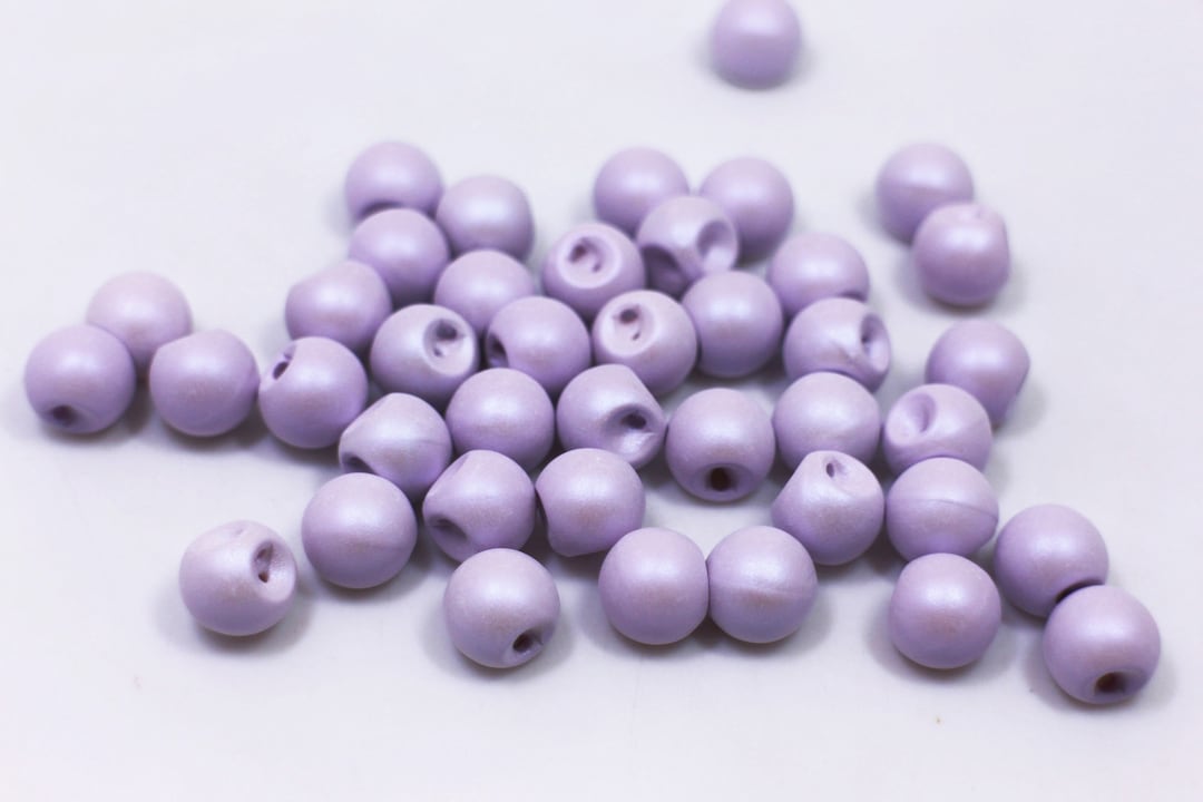 Purple Ball Shaped Shank Buttons, Tunnel Shank, Lavender Purple Color ...