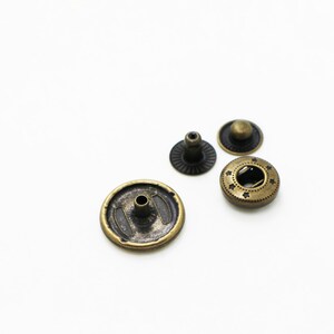 Flower Snap Buttons, Floral Pattern Snap Fastener, Rose Snap, Antique ...