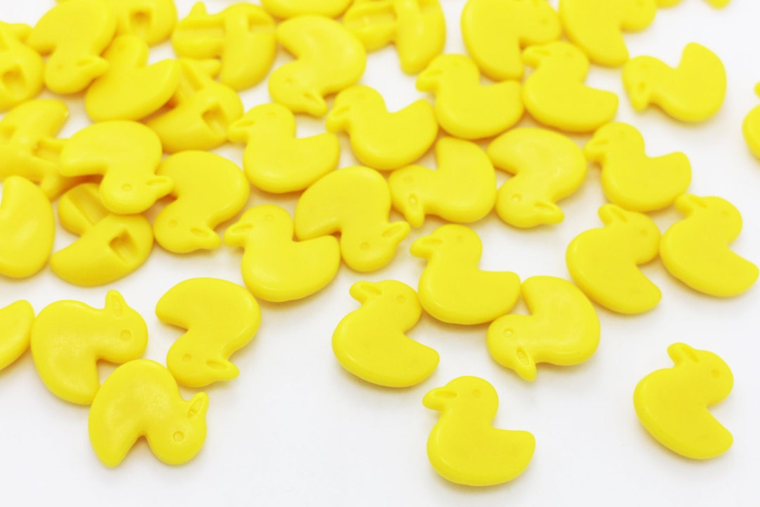 Duck Shank Buttons, Tunnel Shank, Made of Plastic, Yellow Color, Animal ...