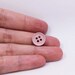 Matte Light Pink Buttons Pastel Pink Solid Color Four Hole - Etsy