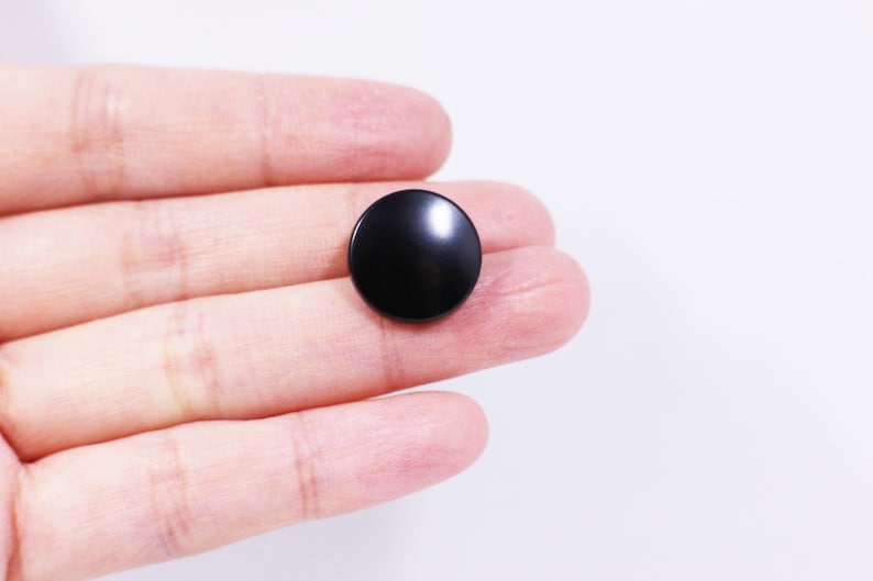 Black Metal Snap Buttons, Curve Top, Upholstery Supplies, Model 633 ...