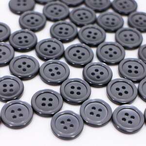 Grey Buttons, Gray Color, for Sewing Suit Jacket Blazer, Shiny Finish ...