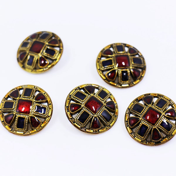 Large Red Buttons - Etsy