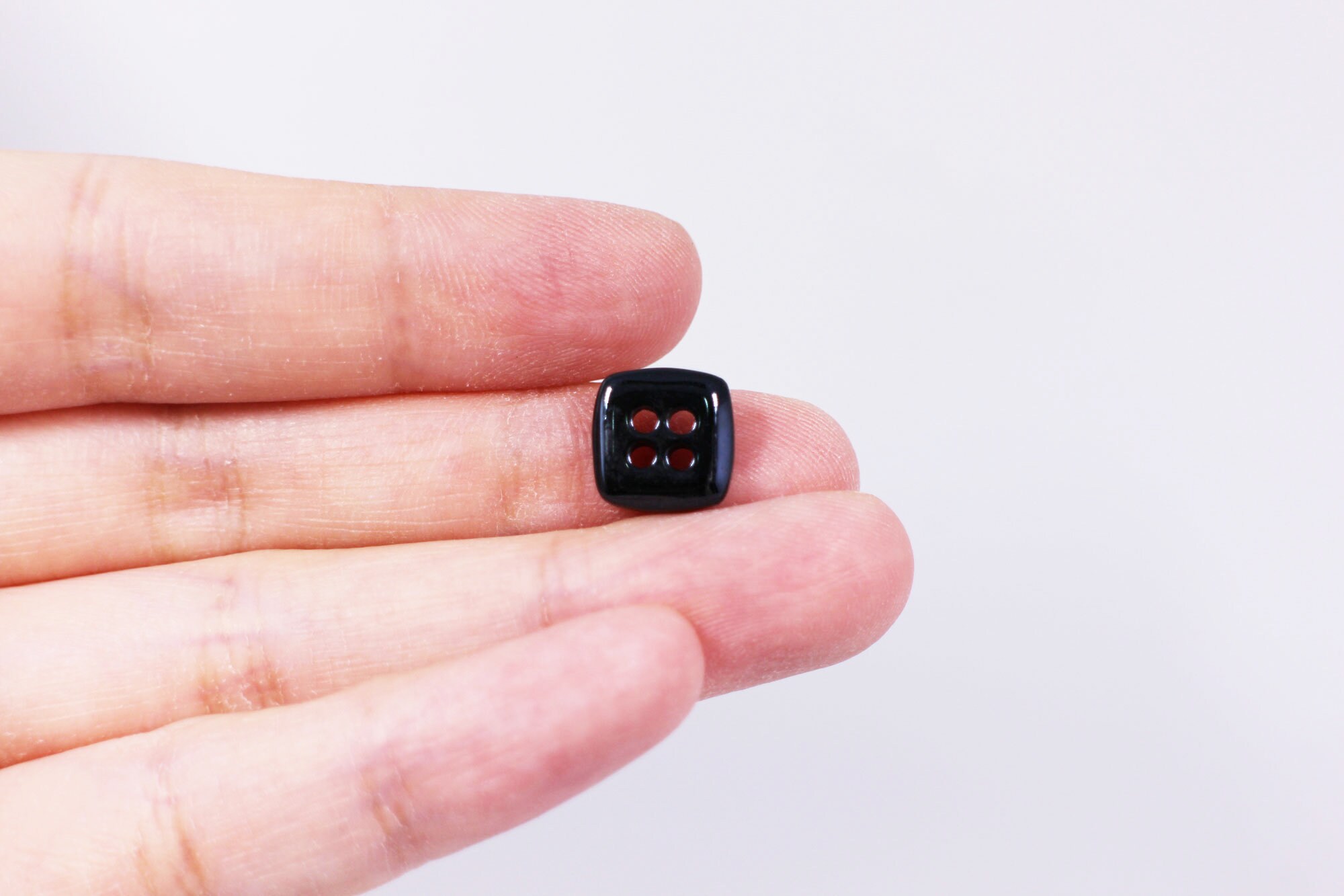 Metallic Dark Blue Square Button Rectangular Shaped Button | Etsy