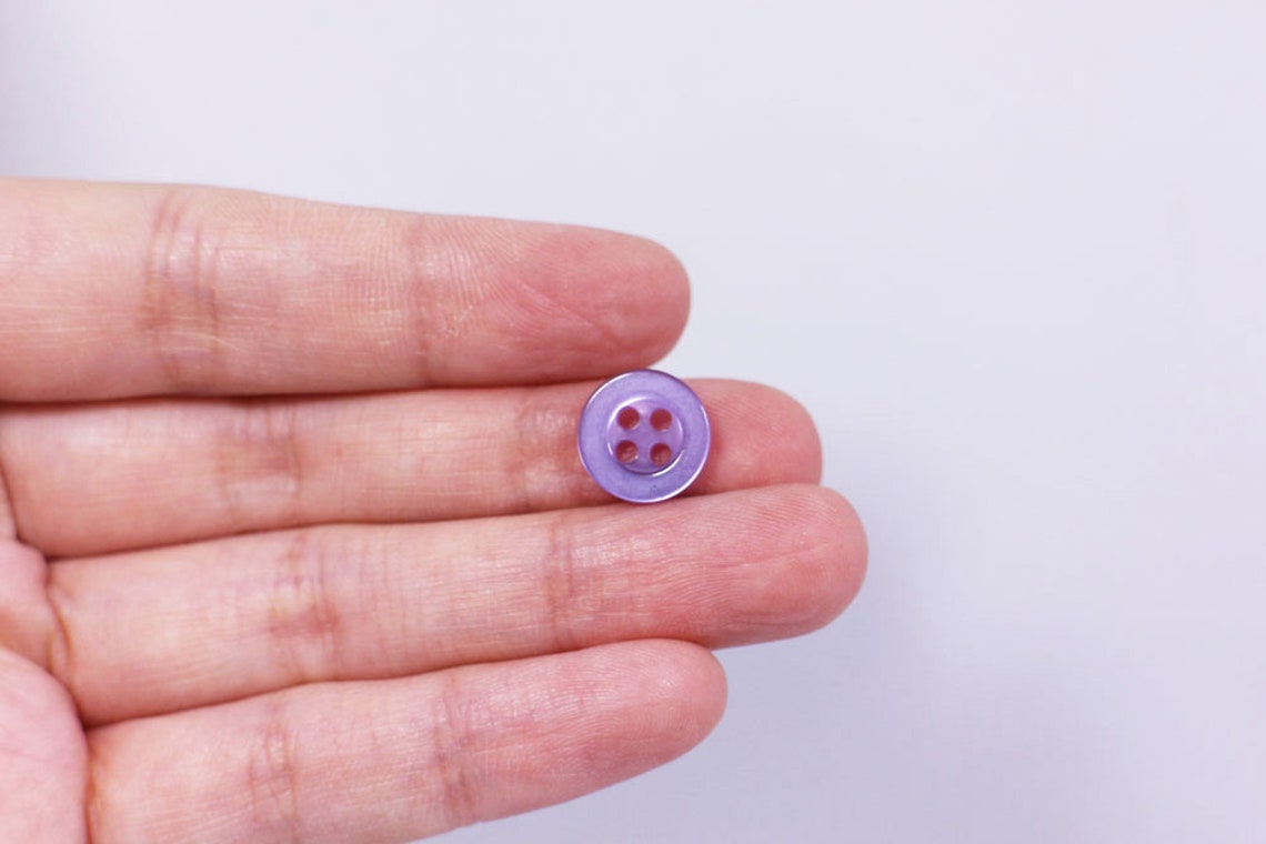 50 Dark Purple Button Raised Edge Semi-transparent Four - Etsy
