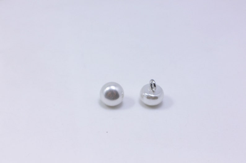 White Pearl Shank Buttons Pearl Buttons With Metal Shank - Etsy