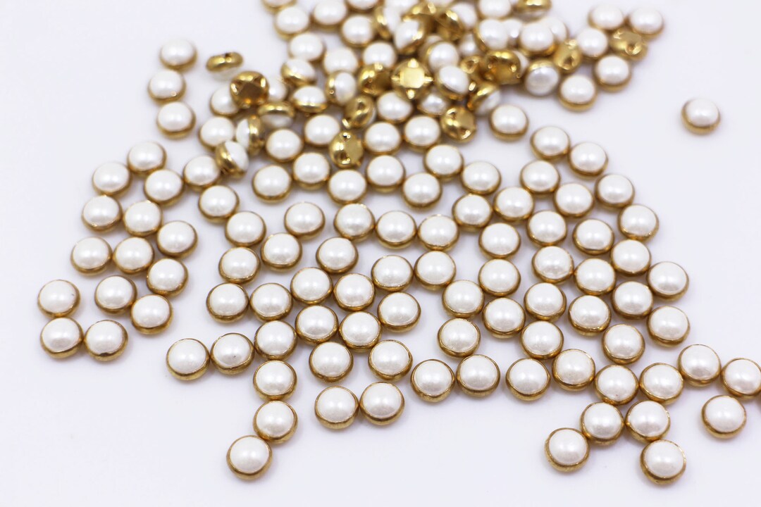 Tiny White Shank Button, Tunnel Shank, for Dolls Cloth Dress Making ...