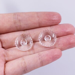 Clear Acrylic Shank Buttons, Transparent, for Sewing Cardigan Wedding ...