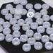 Cream White Thick Button, Shiny Finish, Raised Edge, Four Holes, for ...