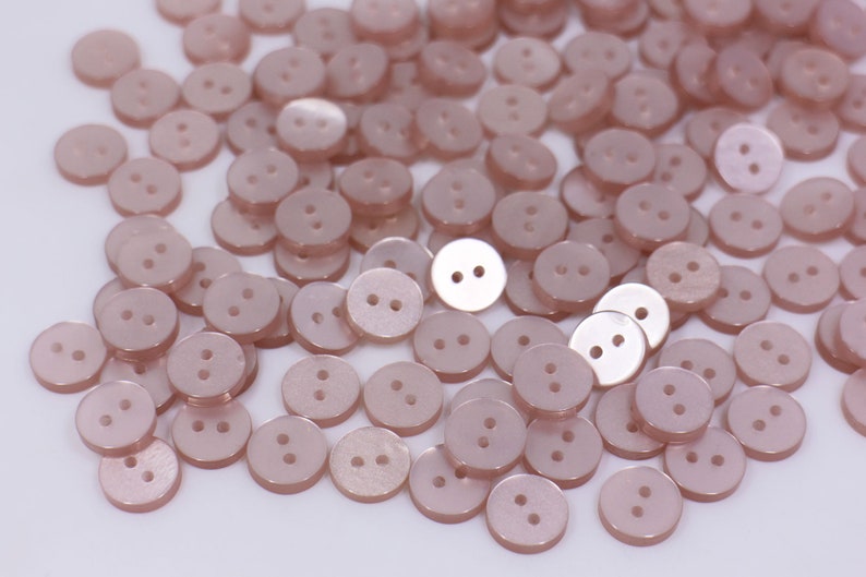 Pale Pink Button Shiny Pink Button Extra Small Light Pink - Etsy