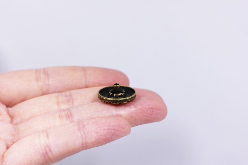 Flower Snap Fastener Floral Shape Snap Button Antique Bronze - Etsy