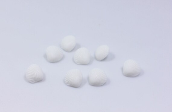 White Seashell Shank Buttons Shell Shaped Shanks Button Baby - Etsy