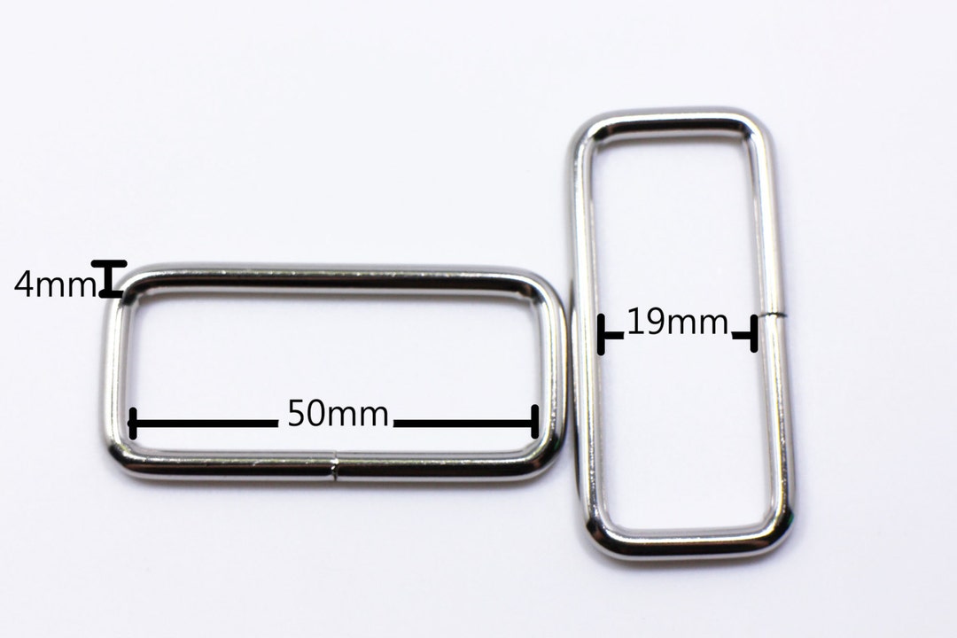 Rectangular Ring, Nickel Finish Square Rings, Silver Square Rings, Long ...