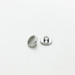 Silver Shank Buttons, Flat Top, Simple, Elegant Stylish, for Sewing ...