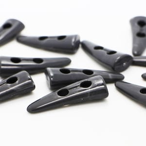 Dark Grey Toggle Button, Made of Resin, Two Holes, for Winter Trench ...