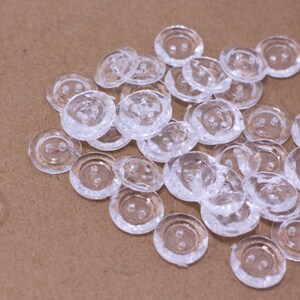 Clear Acrylic Buttons, Transparent, Two Holes, for Sewing Wedding Dress ...