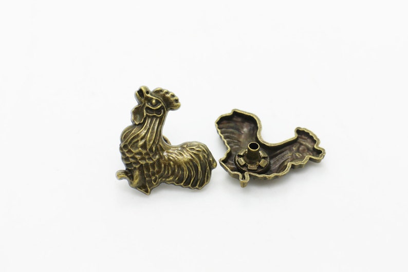 Hen Snap Fastener, Animal Snap Button, Antique Bronze Press Stud ...