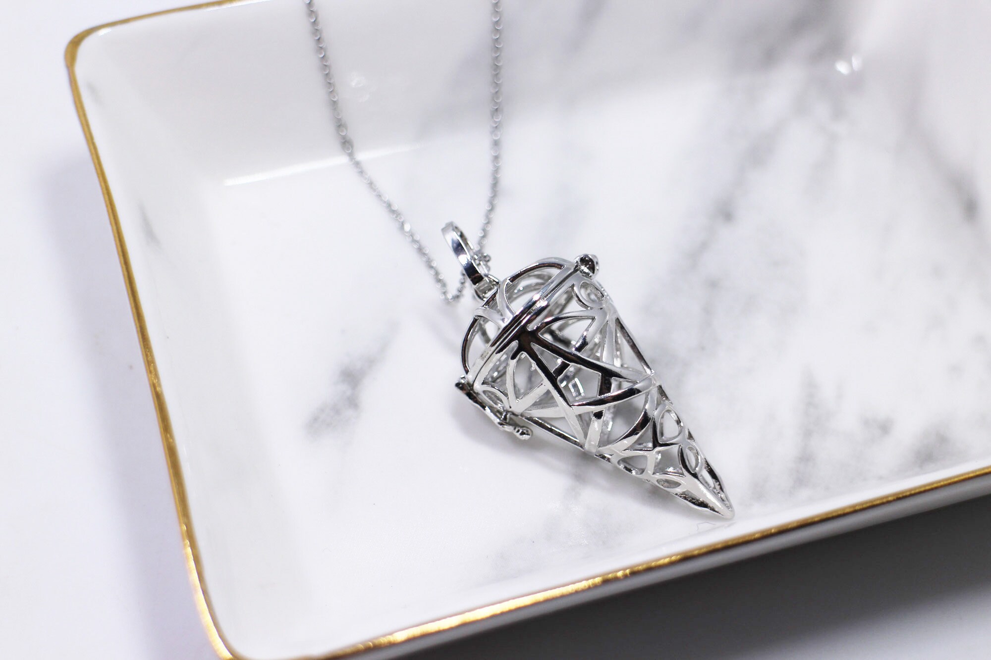 BOHO Cone Shaped Essential Oil Diffuser Necklace, Bohemian, Essential ...