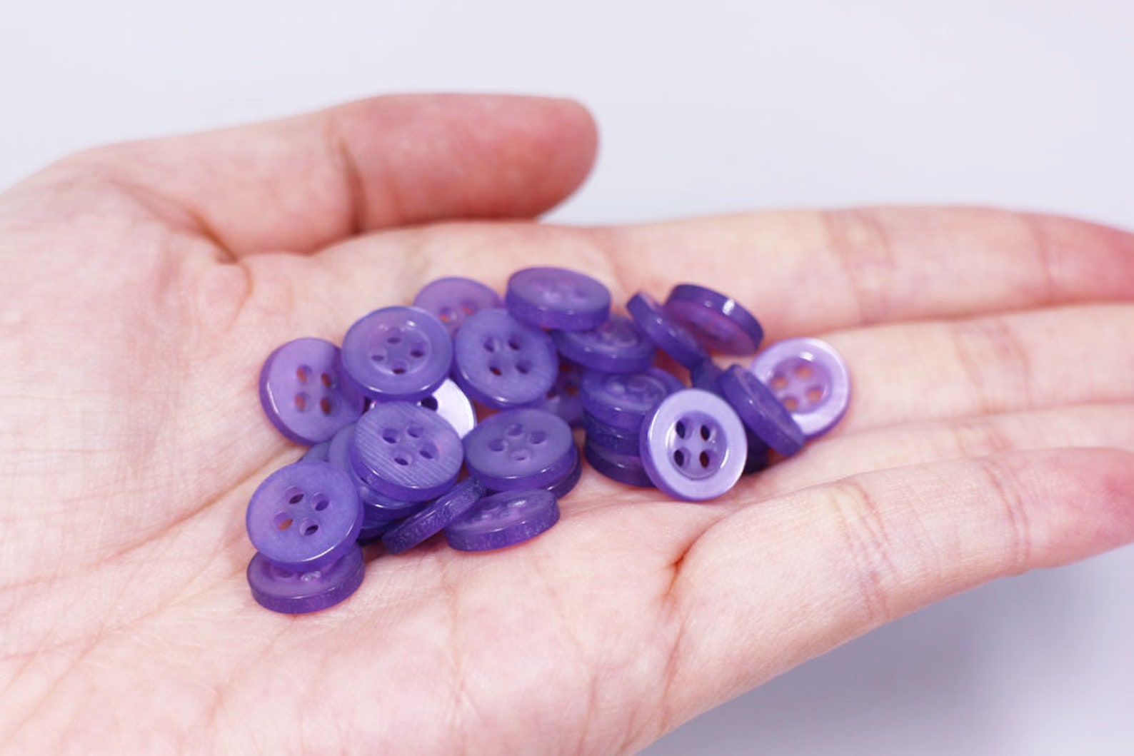 50 Dark Purple Button Raised Edge Semi-transparent Four - Etsy