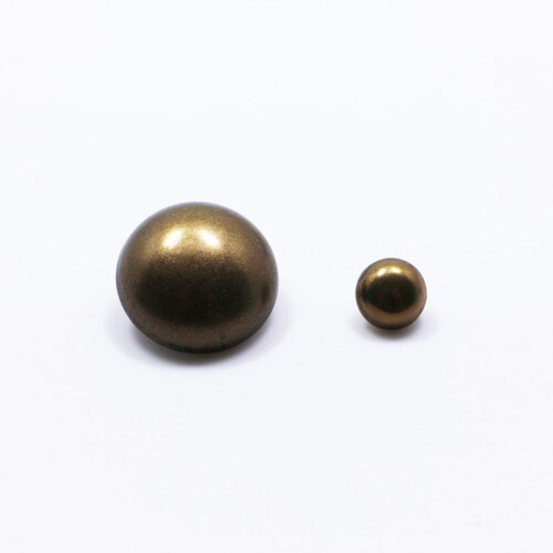 Bronze Color Metal Shank Buttons Antique Bronze Button Flat - Etsy