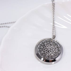 Bohemian Essential Oils Necklace, BOHO Floral Filigree, for ...