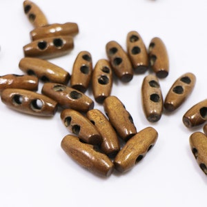 Brown Wooden Toggle Buttons, Brown Toggle Buttons, Trench Coat Buttons ...